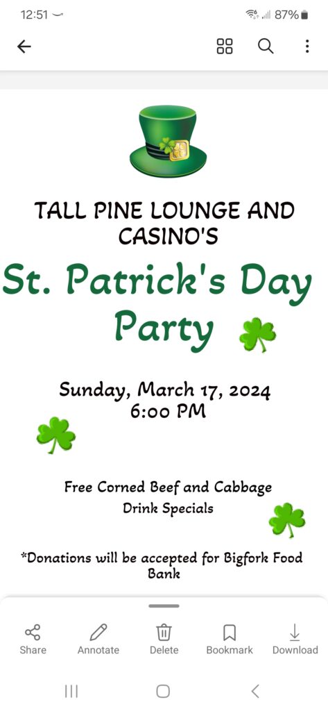 St. Patricks Day at The Tall Pine | Bigfork | Small Village - Big Adventure